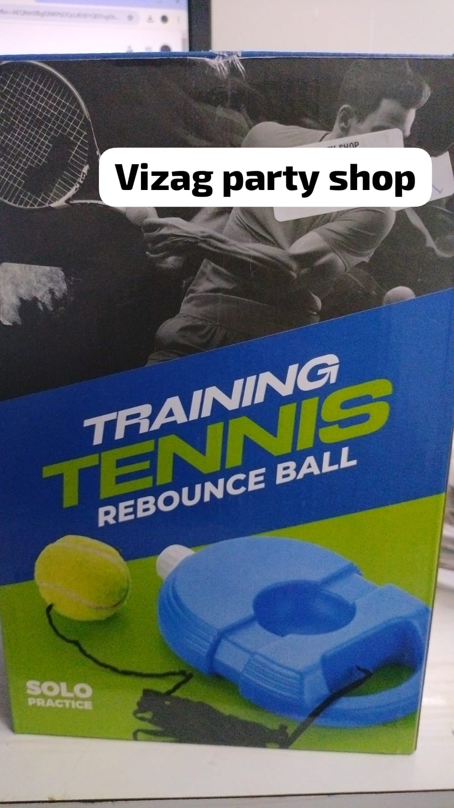 Training Tennis Cricket Rebounce Ball Kit – Vizag Party Shop