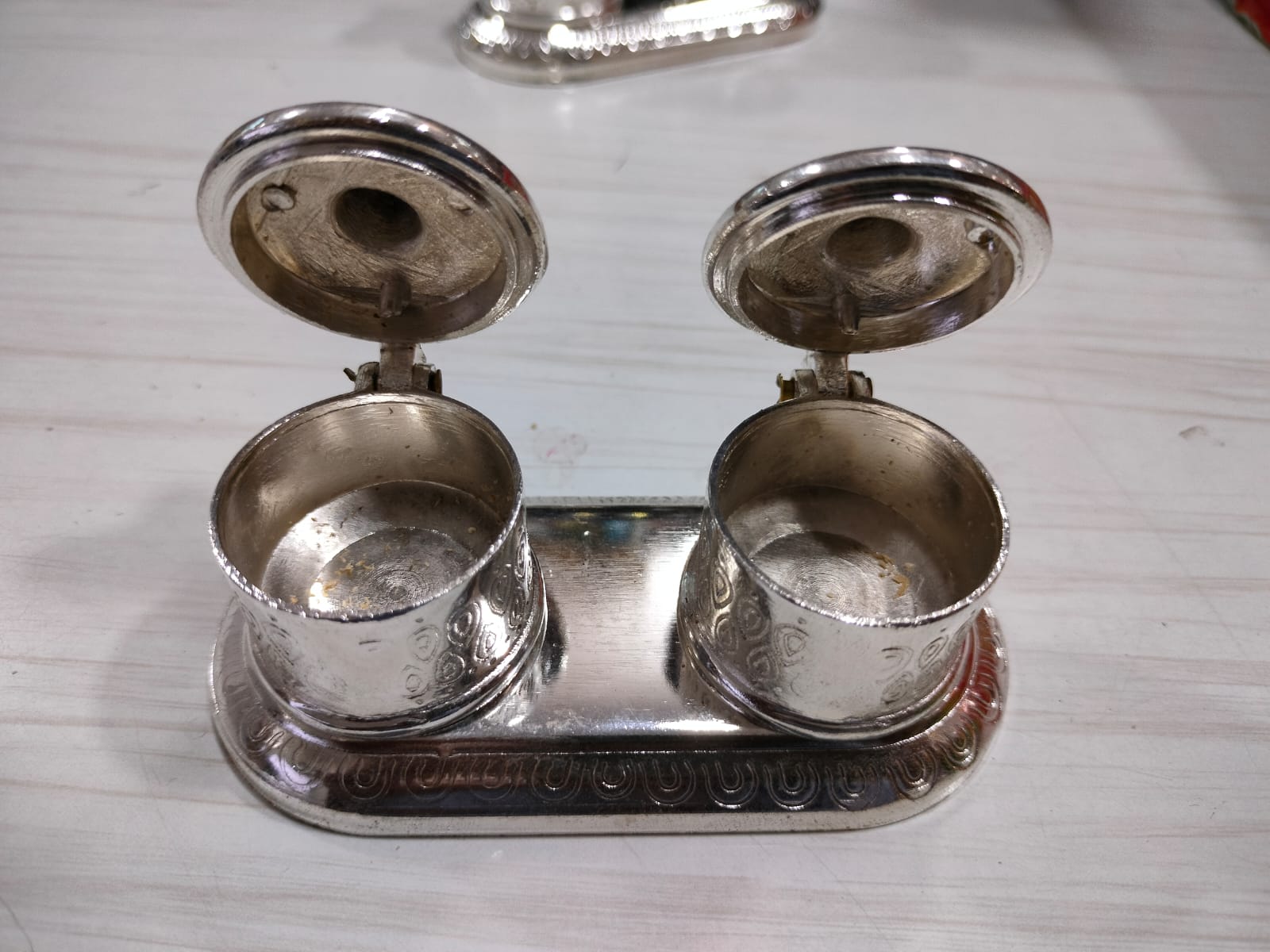 German Silver Plated Double Dabi Silver – Gift Articles (Set of 10pcs ...