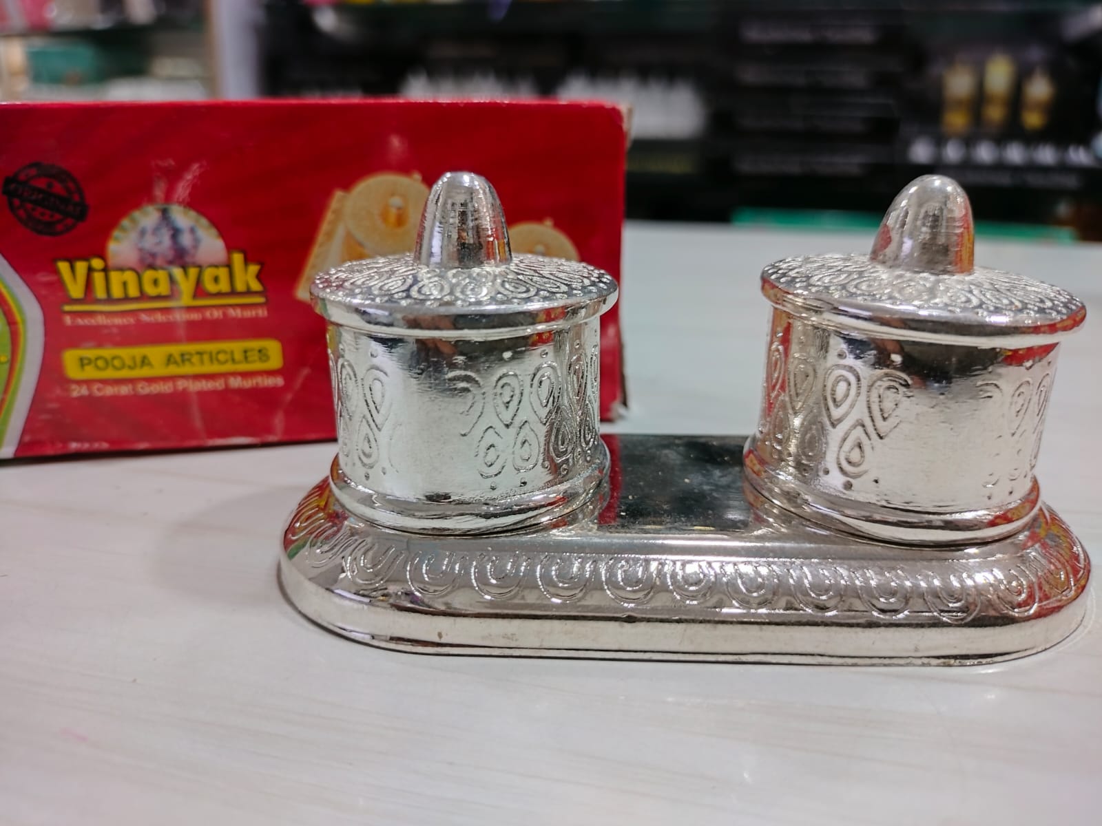 German Silver Plated Double Dabi Silver – Gift Articles (Set of 10pcs ...