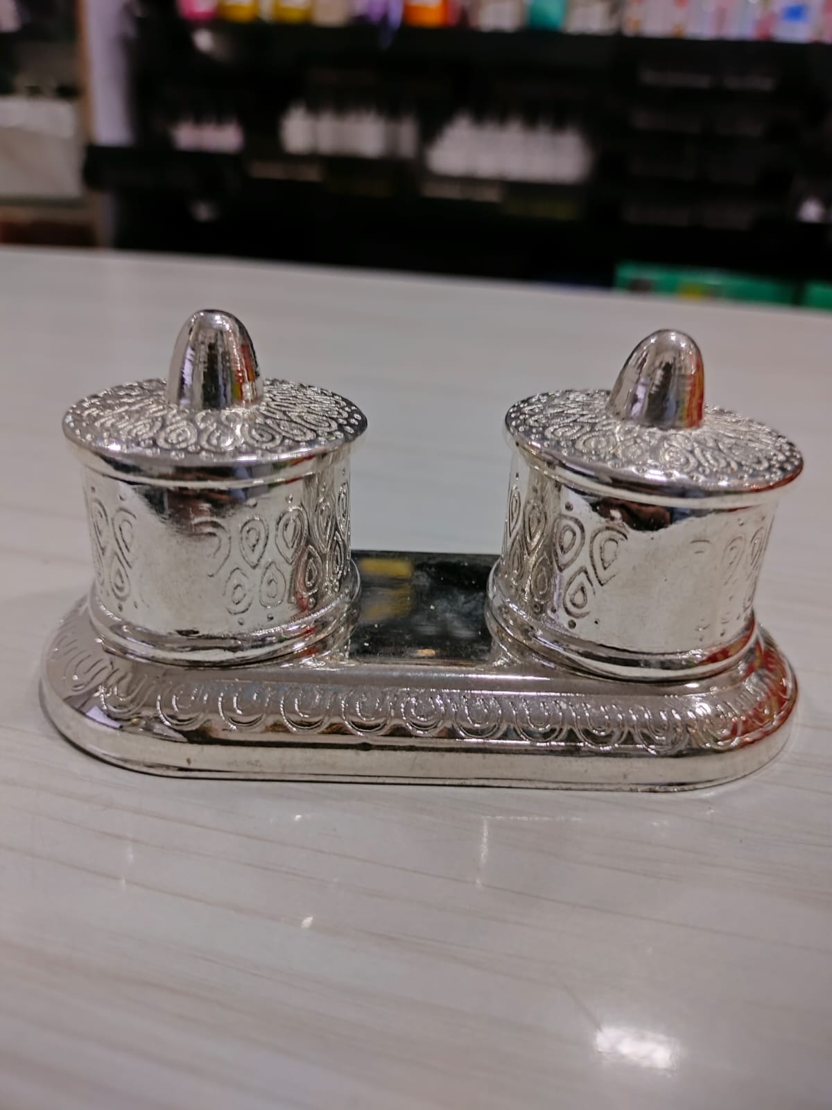 German Silver Plated Double Dabi Silver – Gift Articles (Set of 10pcs ...