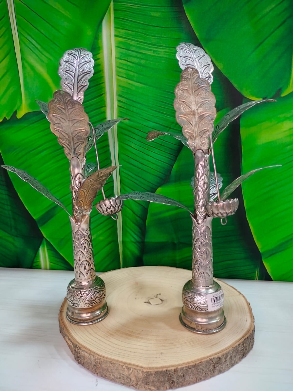 Banana Tree Antique 14″inch – German Silver – Vizag Party Shop