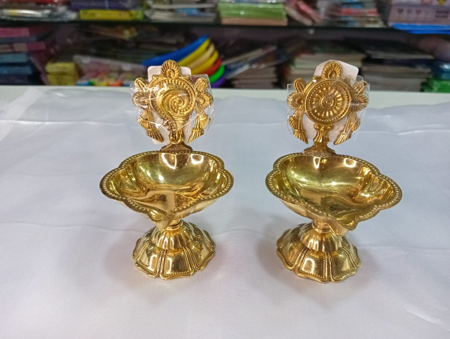 Brass Deepam Shanku Chakra – (All Models) – Vizag Party Shop