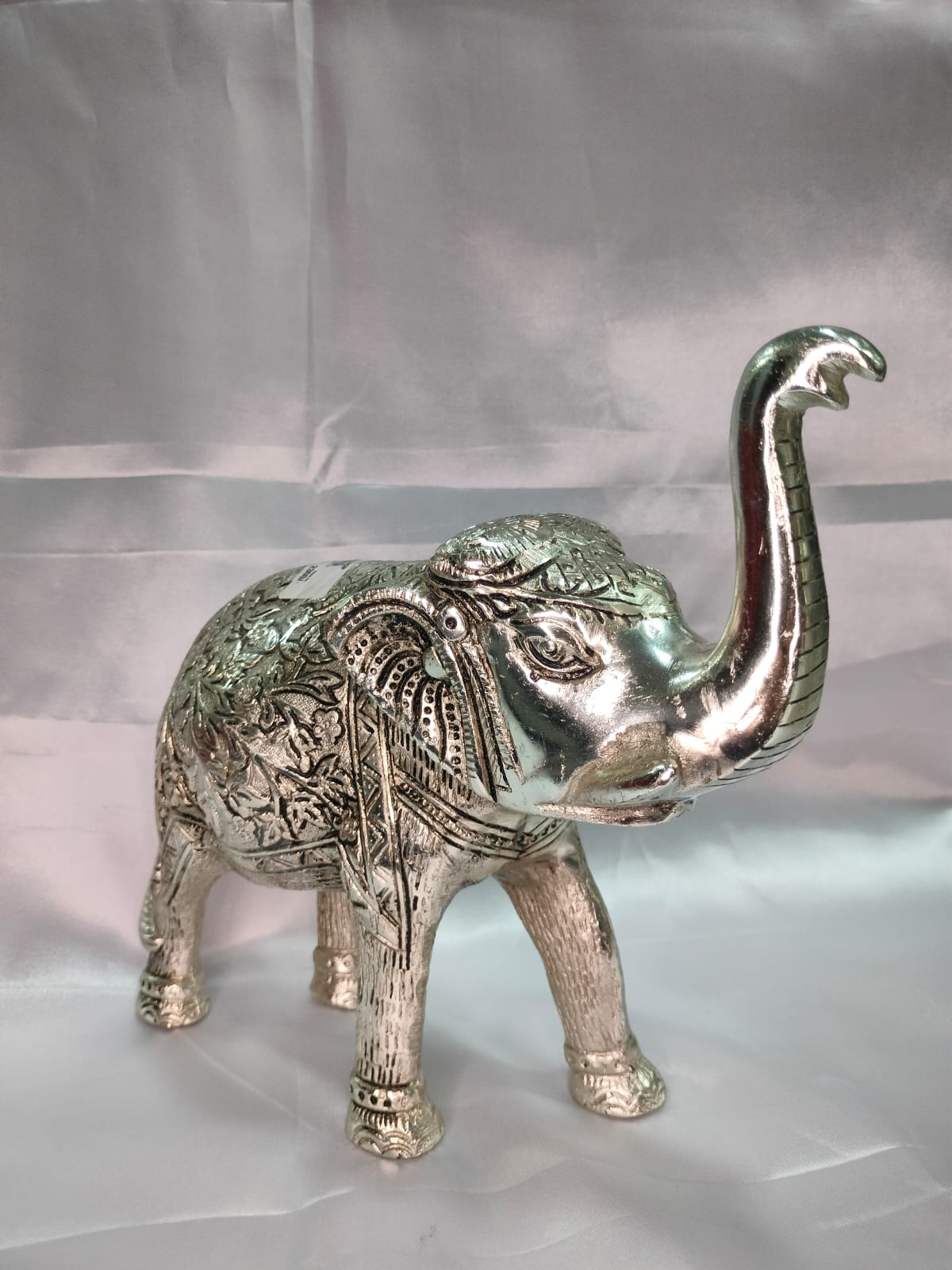 Elephant 10″inch – Antique German Silver – Vizag Party Shop