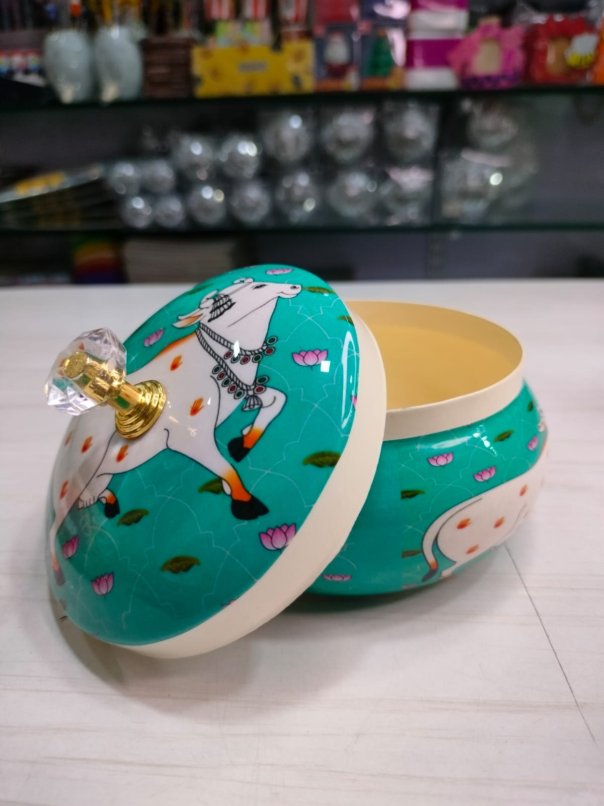 Pichwai Enamel Matka -(jar matki 592) – Vizag Party Shop