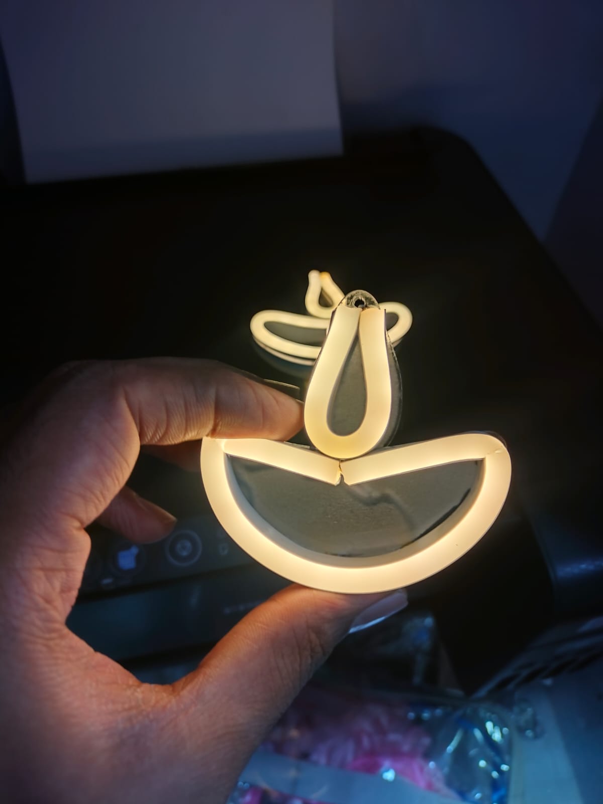 Neon LED Diya – Warm White – Vizag Party Shop