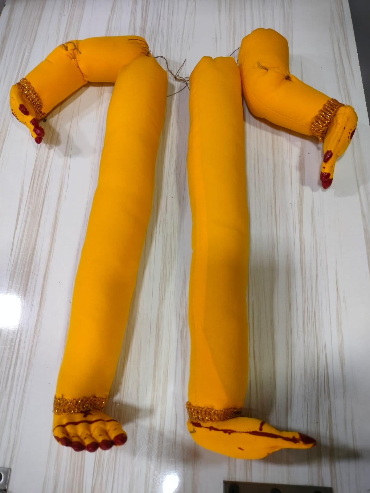 Devi Hands and Legs Yellow – Alankar for Durga Pooja & Vratam – Vizag ...