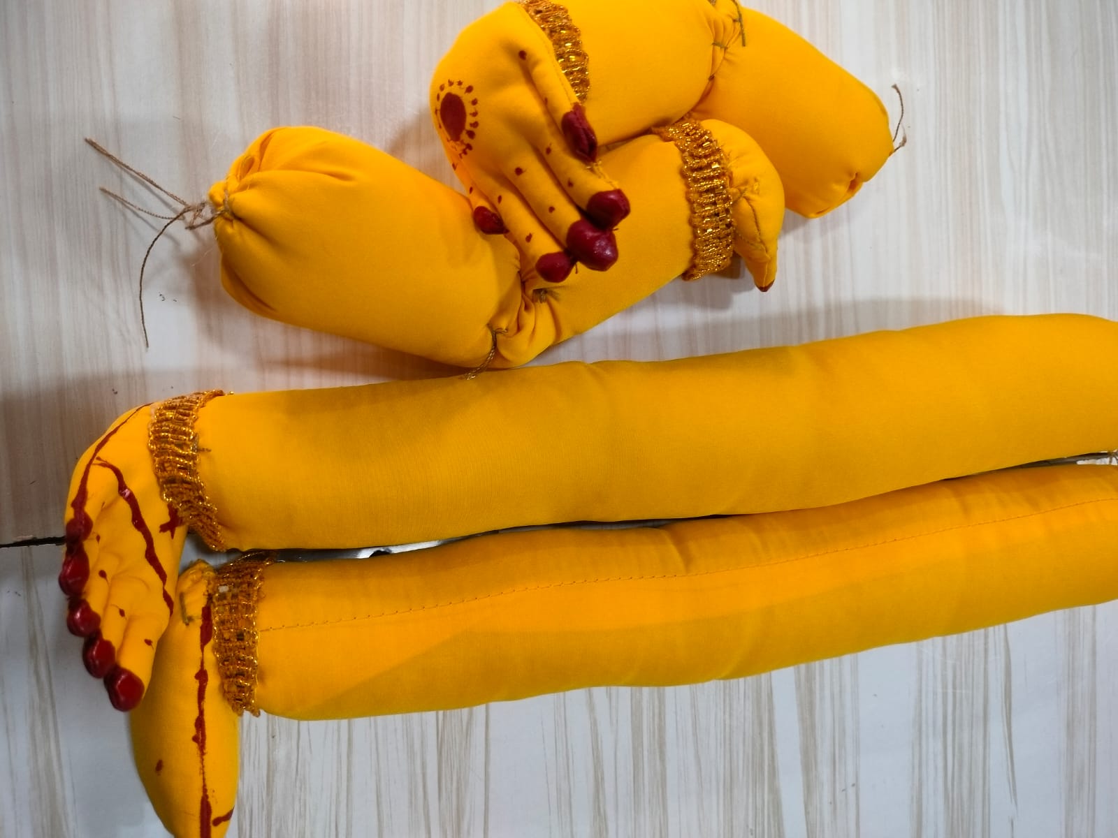 Devi Hands and Legs Yellow – Alankar for Durga Pooja & Vratam – Vizag ...