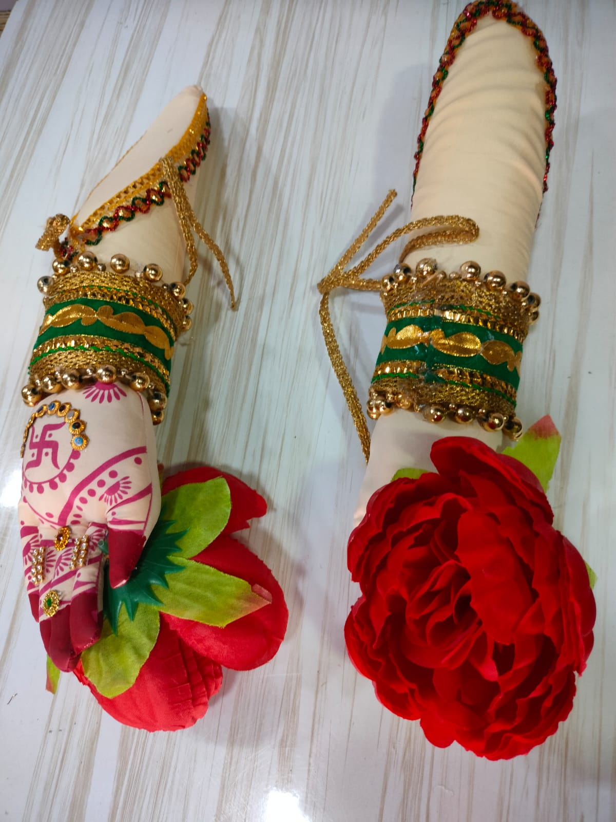 Devi Hands Lotus – Alankar for Durga Pooja & Vratam – Vizag Party Shop