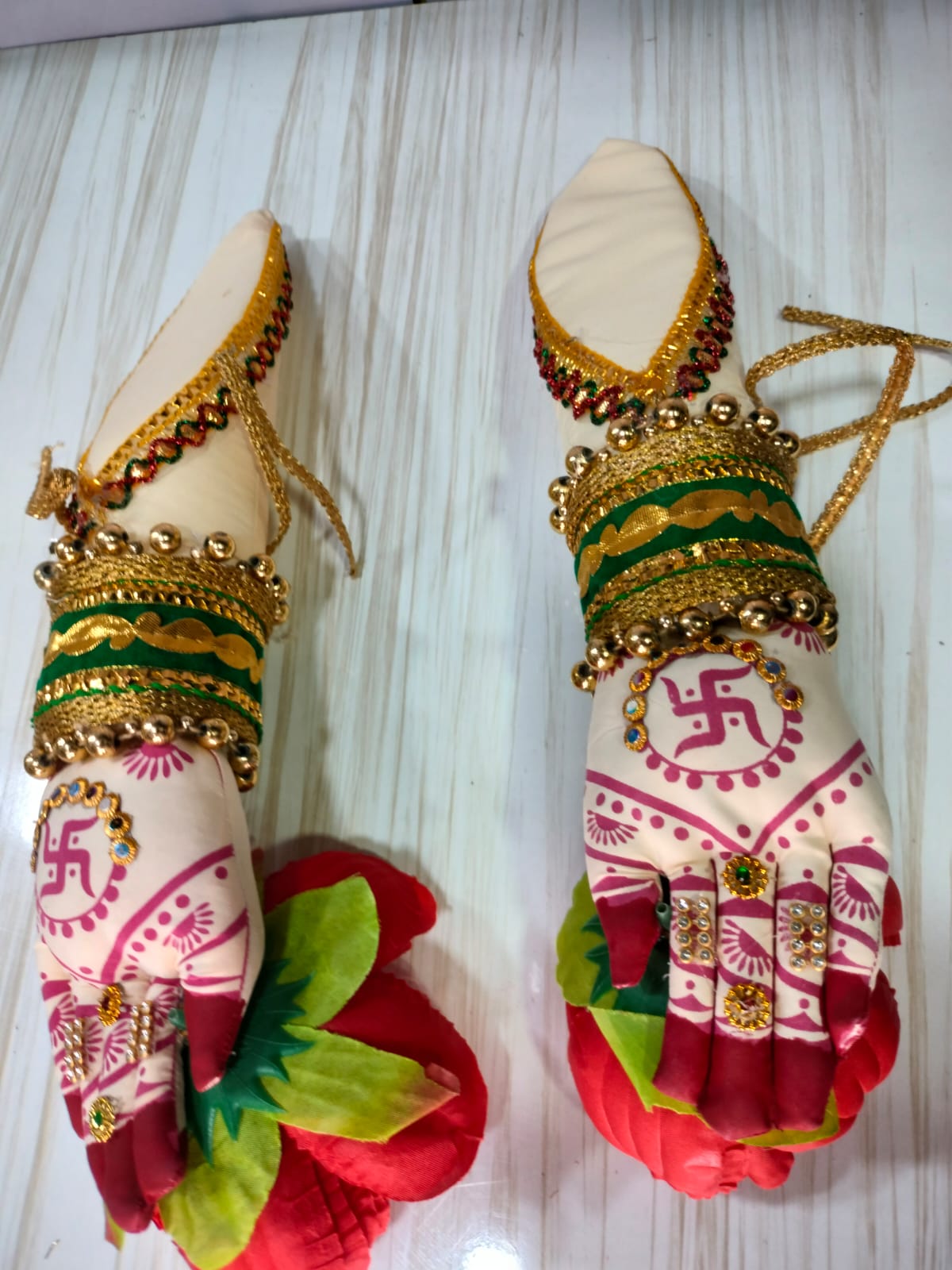 Devi Hands Lotus – Alankar for Durga Pooja & Vratam – Vizag Party Shop