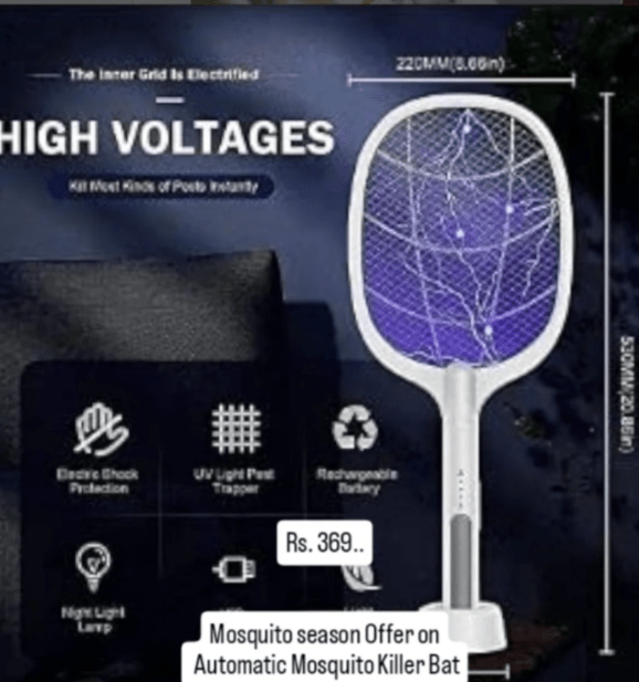 Mosquito Bat Automatic with Stand – Vizag Party Shop