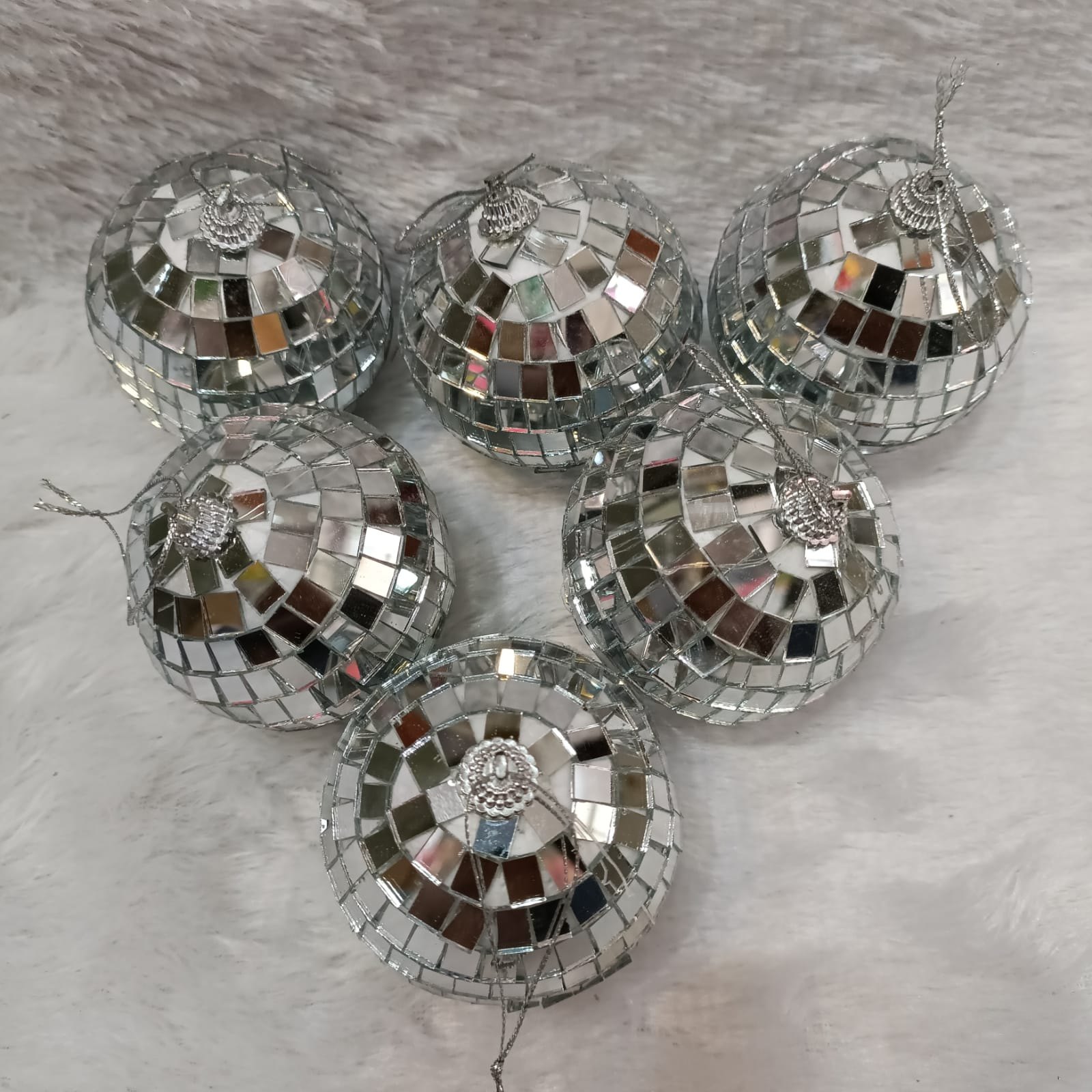 Disco Mirror Balls 8cm – (Set of 3pcs) – Vizag Party Shop